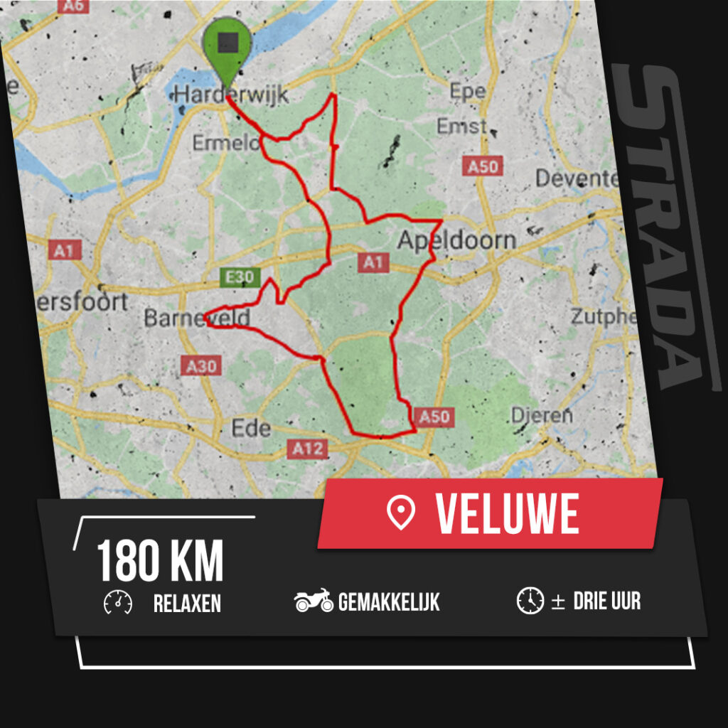 Strada Motoren - Dwars over de Veluwe motorroute